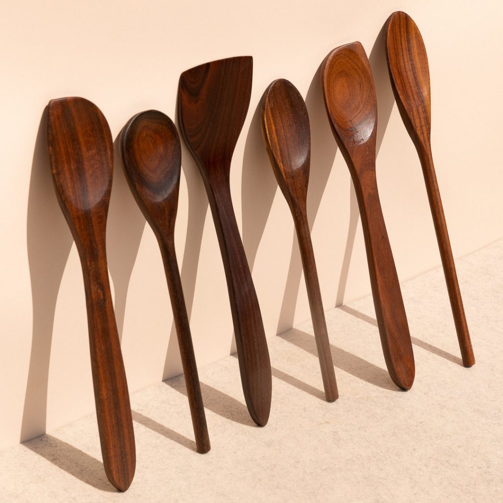 Utensil Bundle – 6 Handcrafted Wooden Spoons | TWK